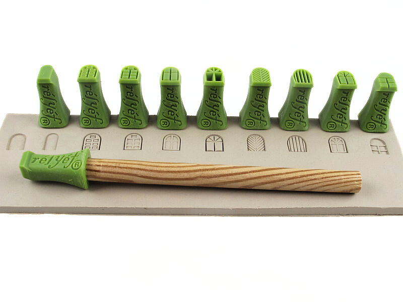 Windows | Clay stamps | Relyef pottery tools