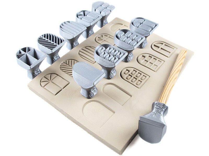 Windows | Clay stamps | Relyef pottery tools