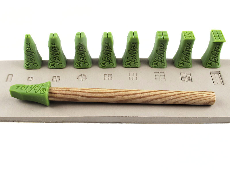 Windows | Clay stamps | Relyef pottery tools