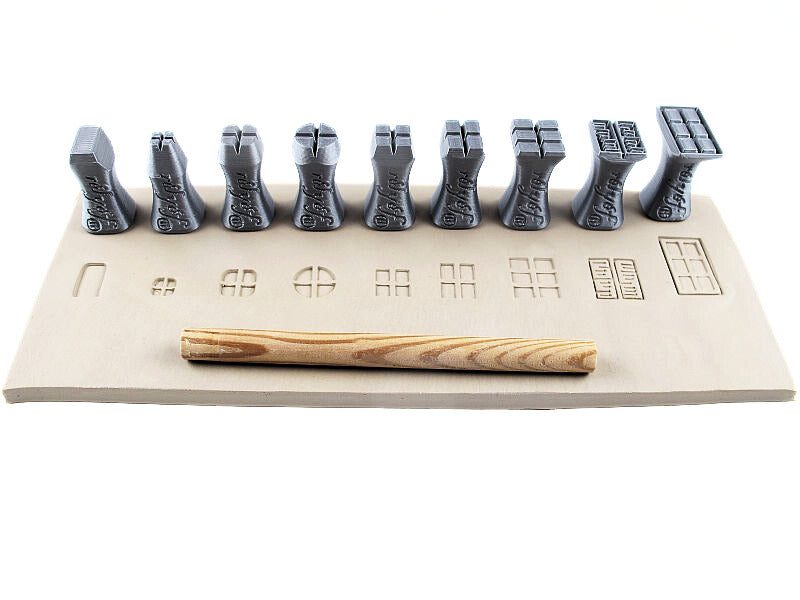 Windows | Clay stamps | Relyef pottery tools – Rélyéf