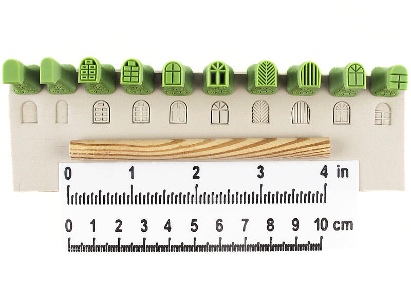 Windows | Clay stamps | Relyef pottery tools