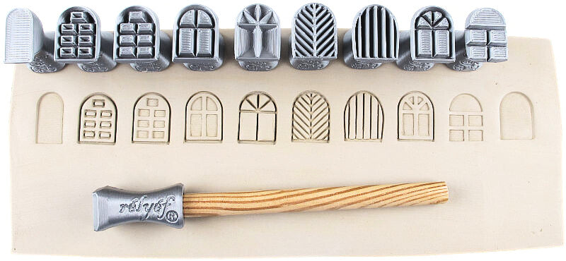 Windows | Clay stamps | Relyef pottery tools – Rélyéf