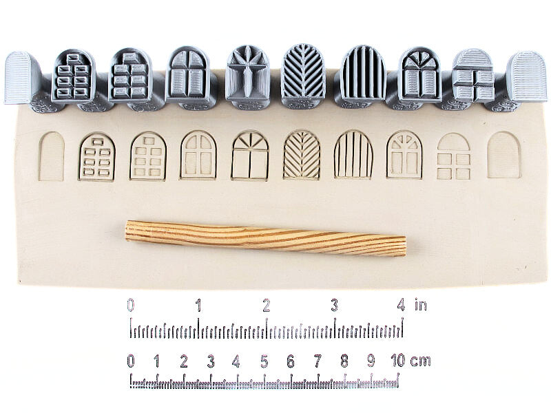 Windows | Clay stamps | Relyef pottery tools – Rélyéf