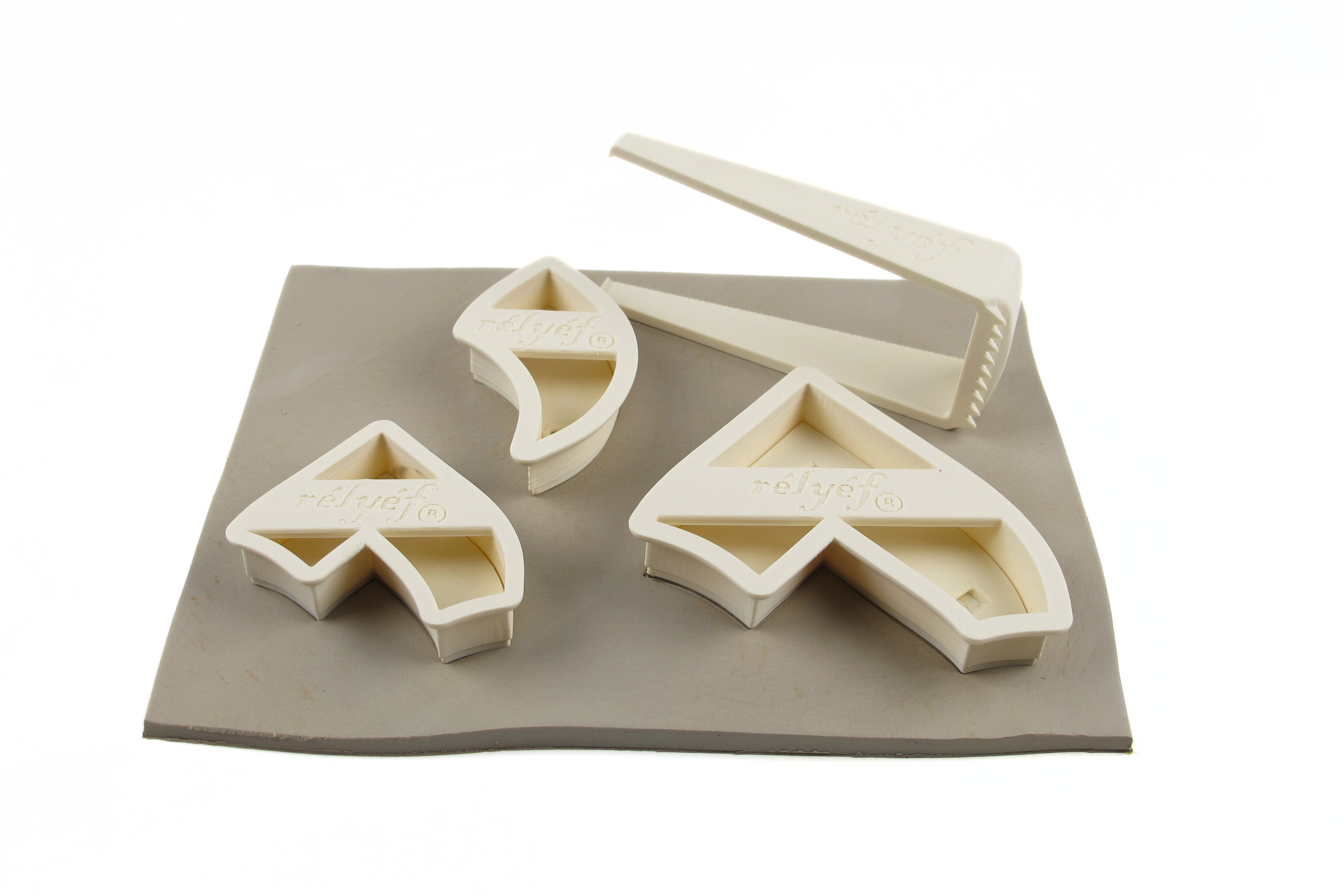 Plumeria Flower Stamps & Cutters | Relyef pottery tools