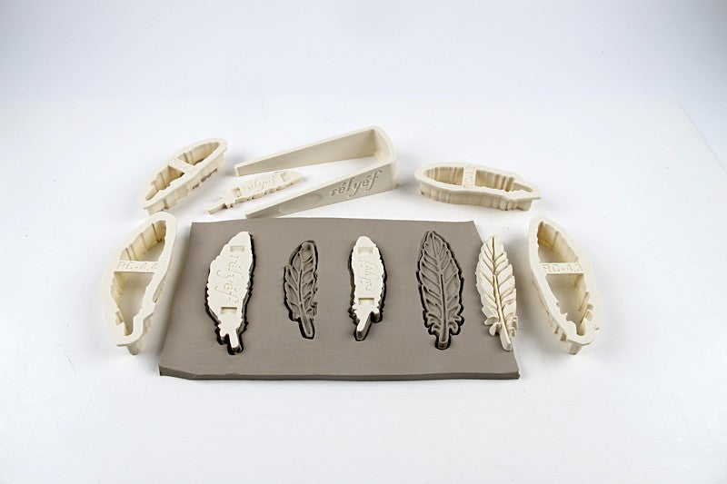 Feather Stamps & Cutters | Relyef pottery tools