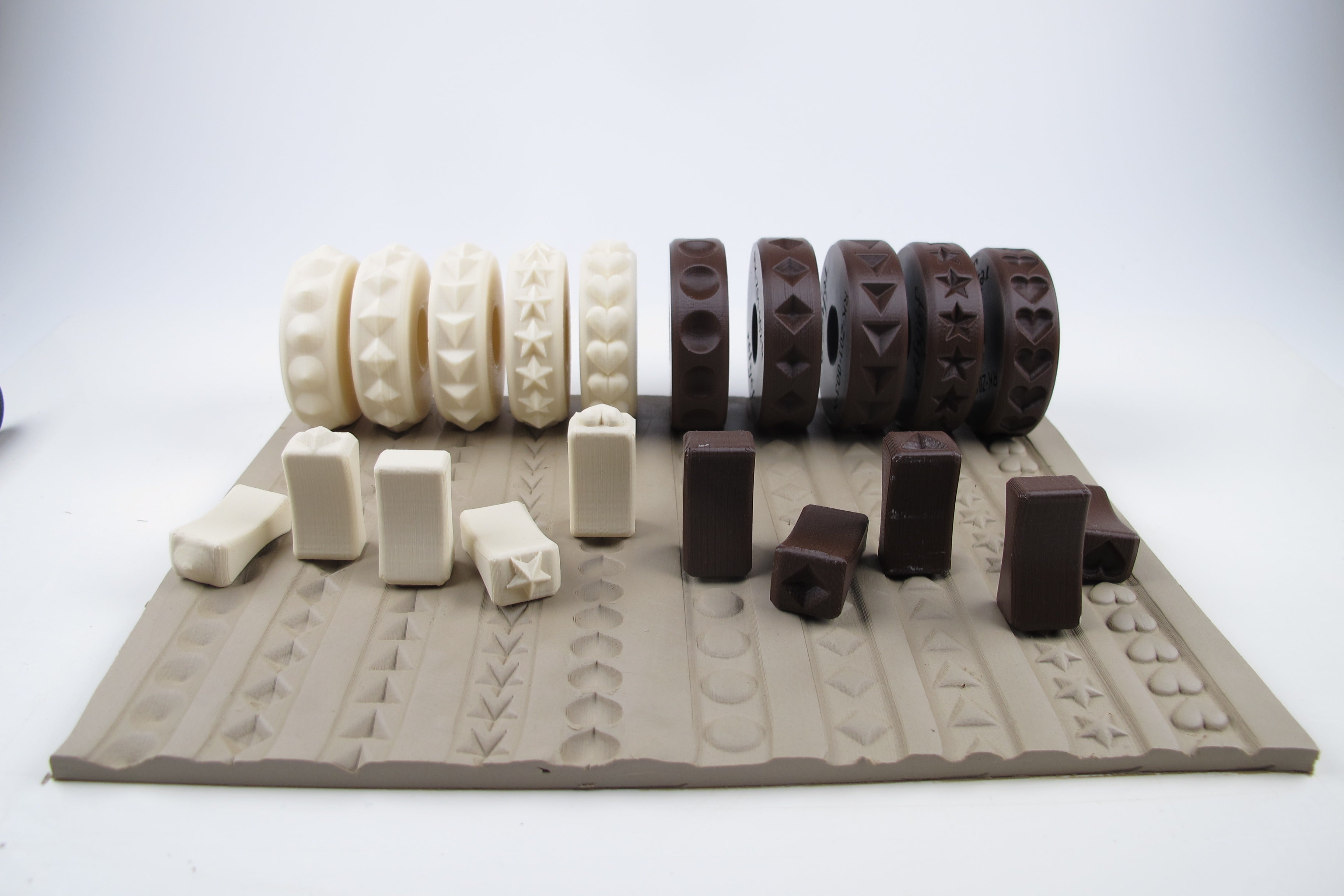 Basic Shape Stamps | Clay stamps | Relyef pottery tools