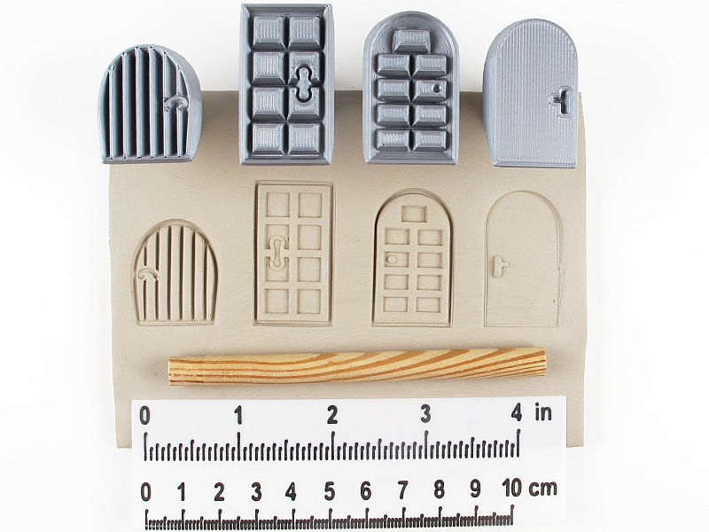 Doors | Clay stamps | Relyef pottery tools