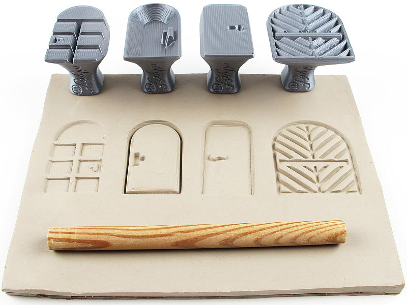 Doors | Clay stamps | Relyef pottery tools