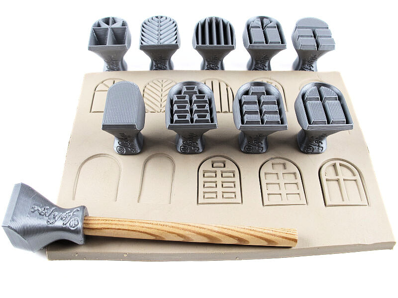 Windows | Clay stamps | Relyef pottery tools