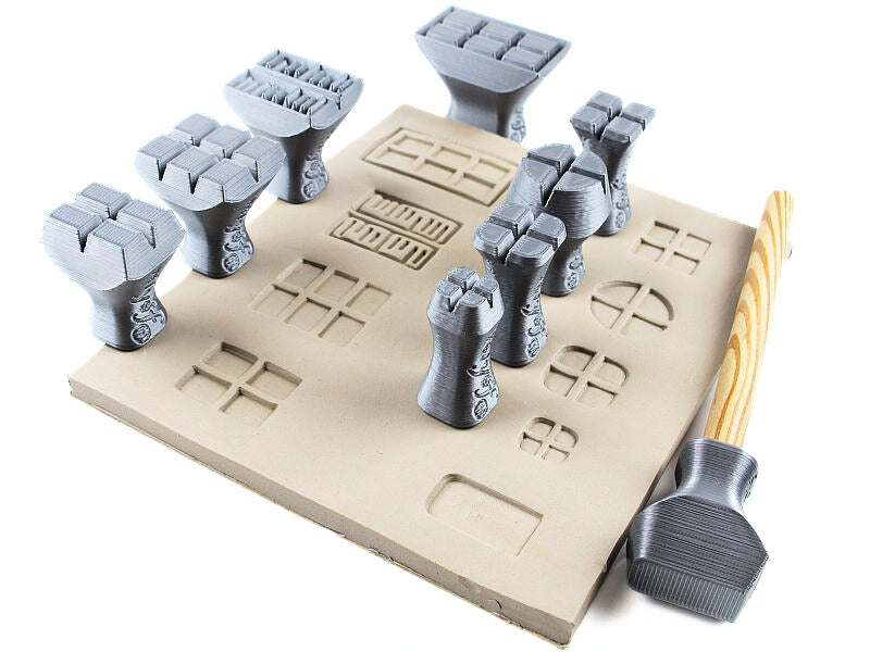 Windows | Clay stamps | Relyef pottery tools