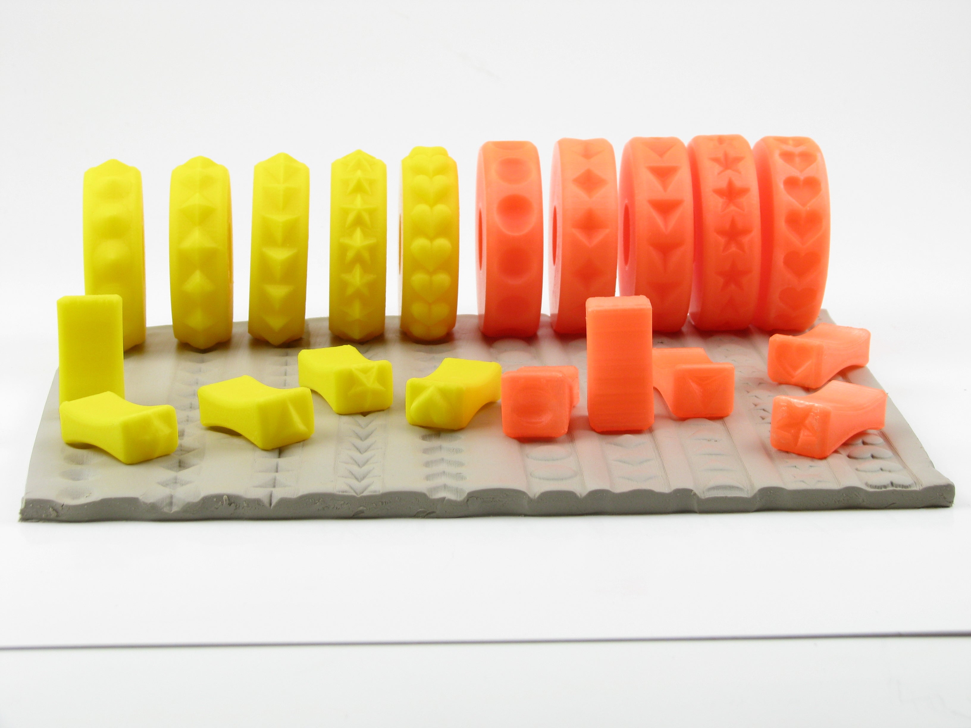 Basic Shape Stamps | Clay stamps | Relyef pottery tools