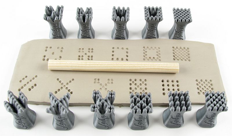 Dots | Clay stamps | Relyef pottery tools