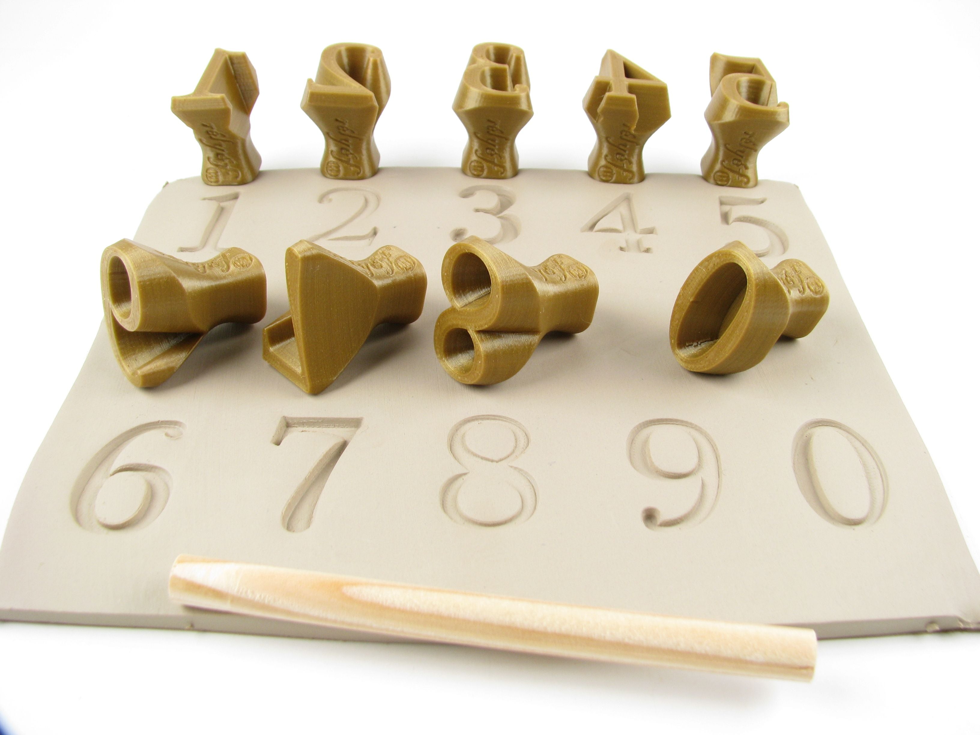 Marion numbers | Clay stamps | Relyef pottery tools – Rélyéf