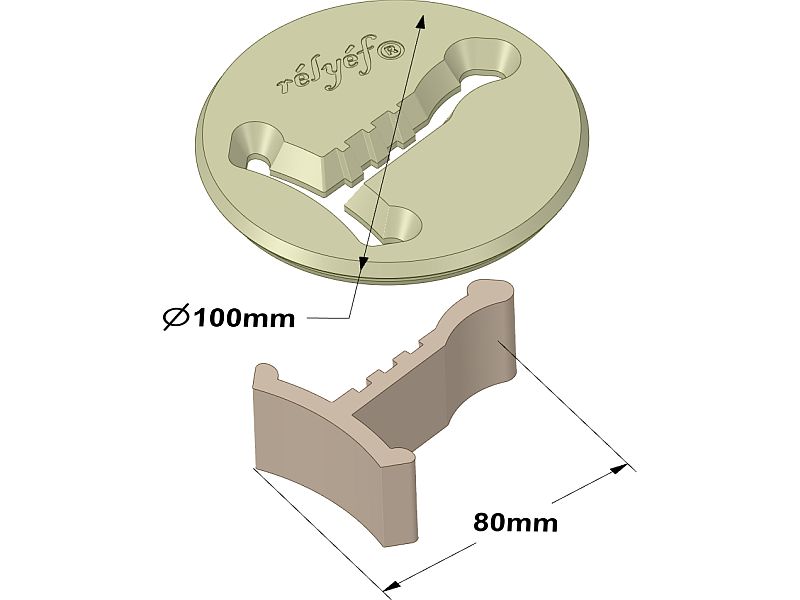 Glaze Test Tile Extruder Die | Relyef pottery tools – Rélyéf