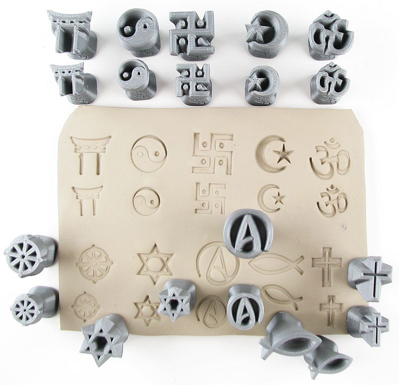 Religious Symbols | Clay stamps | Relyef pottery tools