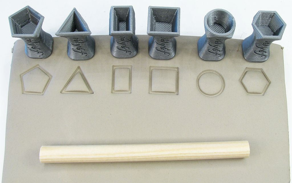 Geometric Shapes | Clay stamps | Relyef pottery tools