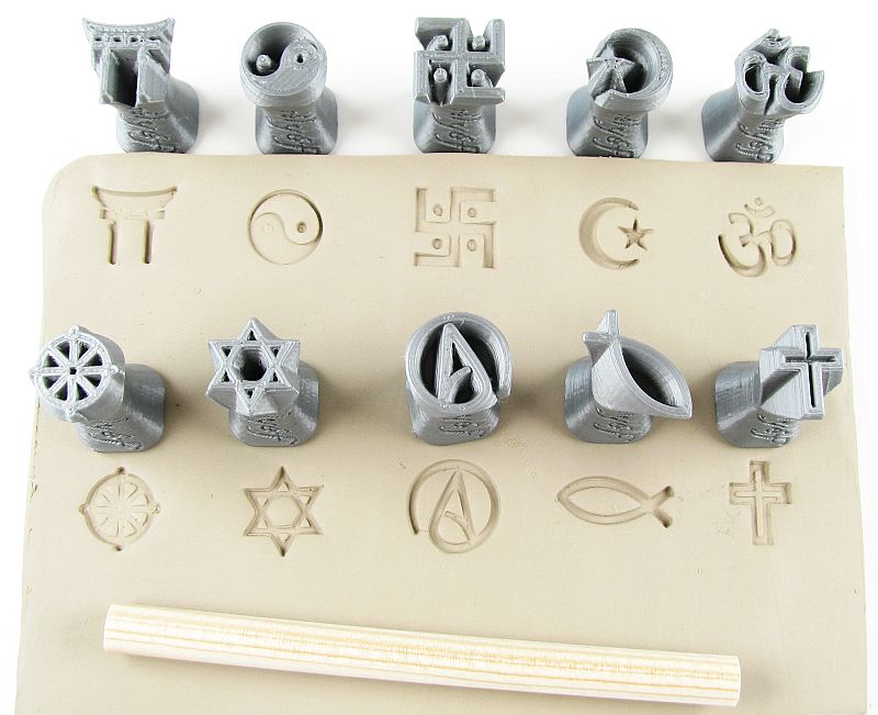 Religious Symbols | Clay stamps | Relyef pottery tools