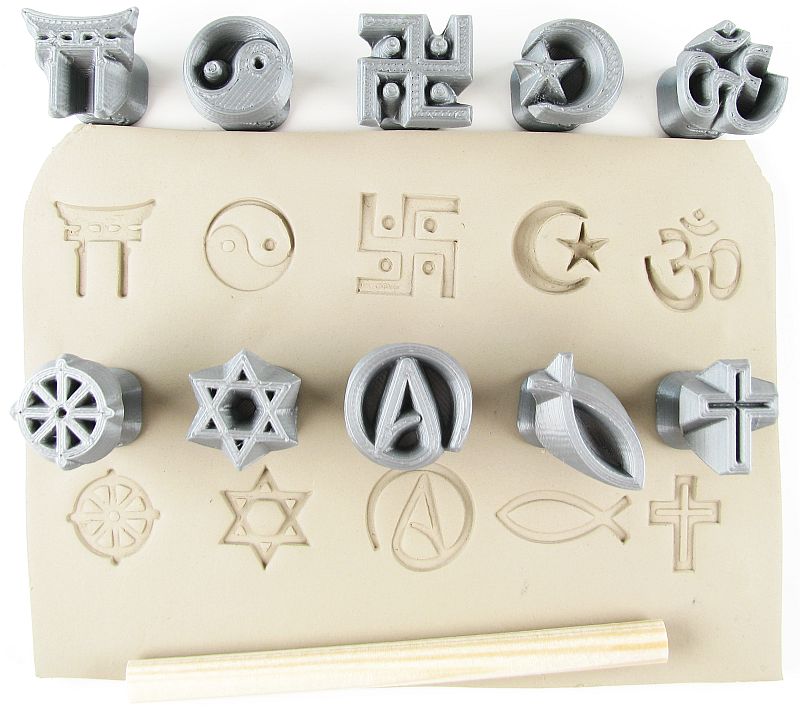 Religious Symbols | Clay stamps | Relyef pottery tools
