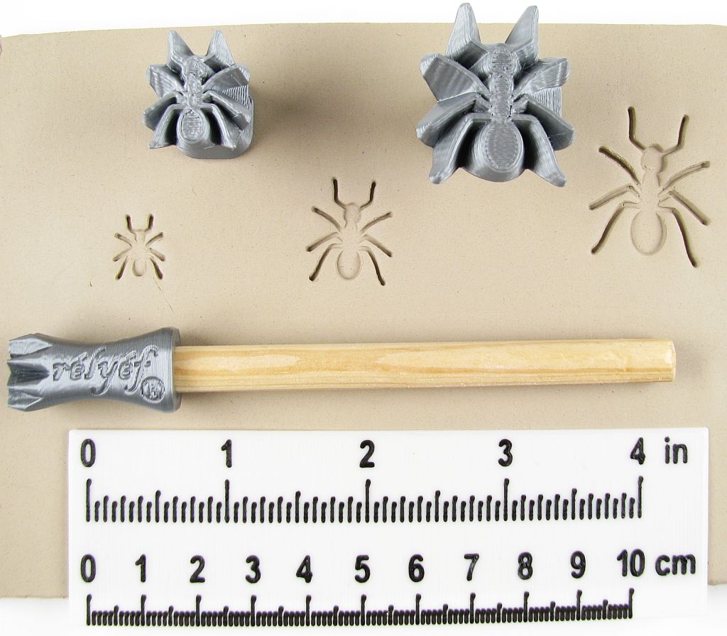 Ants | Clay stamps | Relyef pottery tools