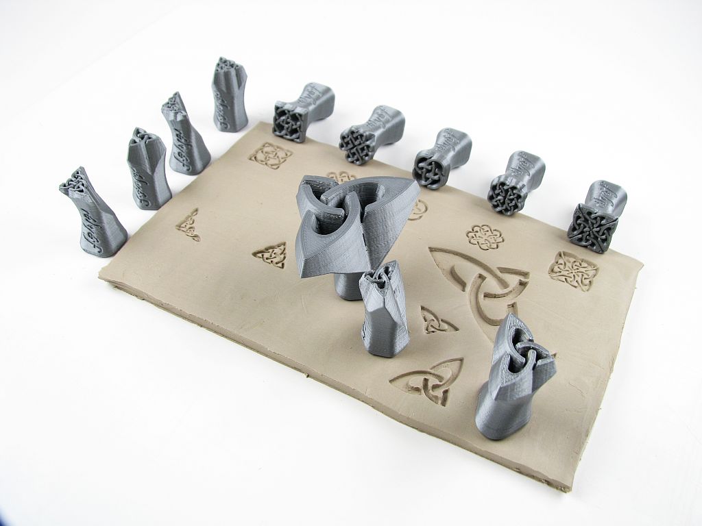 Celtic Symbols & Knots | Clay stamps | Relyef pottery tools