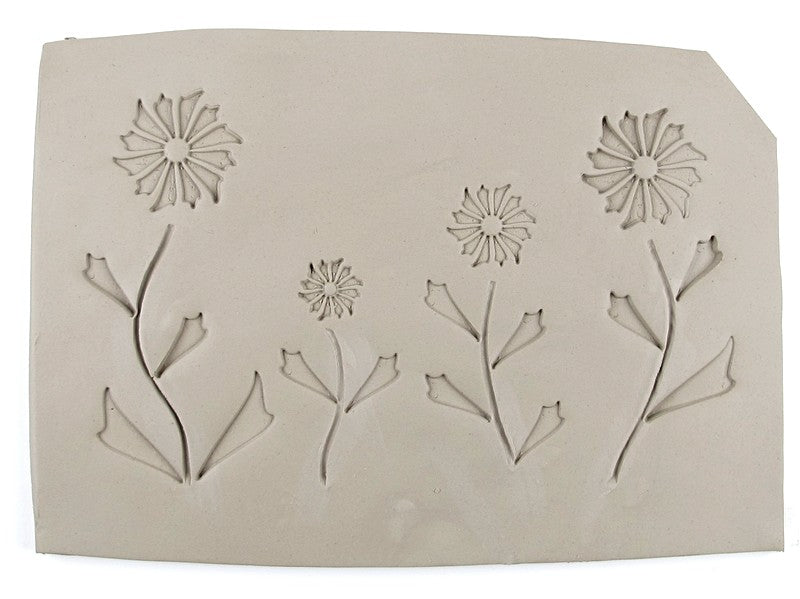 Cornflower Stamps | Clay stamps | Relyef pottery tools