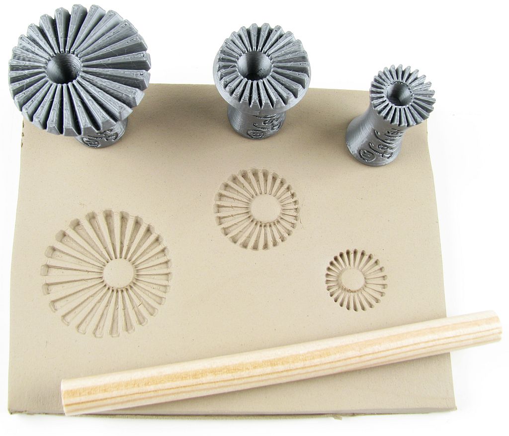 Daisies | Clay stamps | Relyef pottery tools