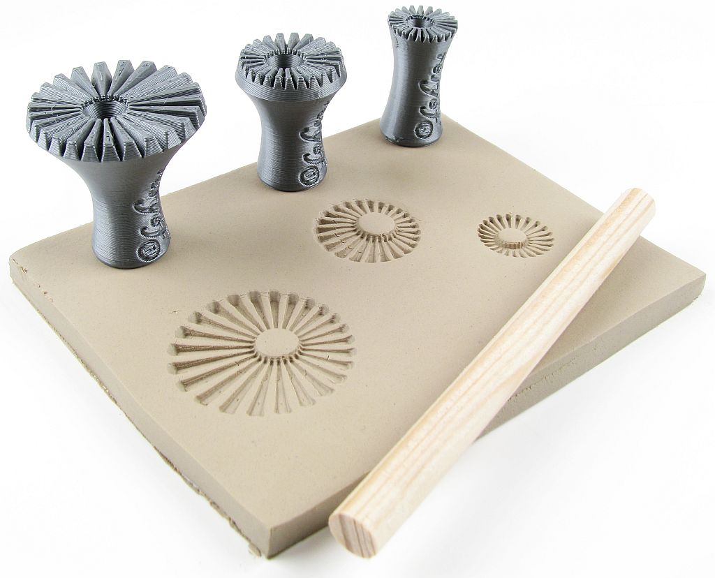 Daisies | Clay stamps | Relyef pottery tools