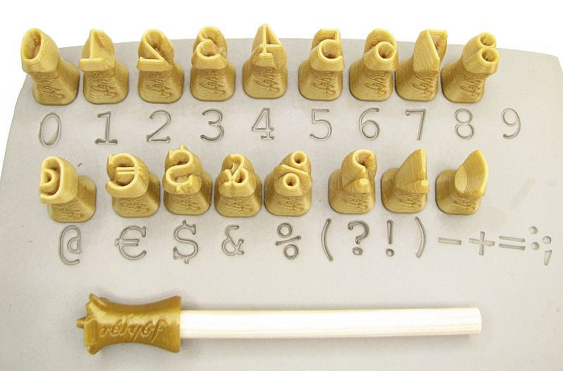 Courier numbers | Clay stamps | Relyef pottery tools – Rélyéf
