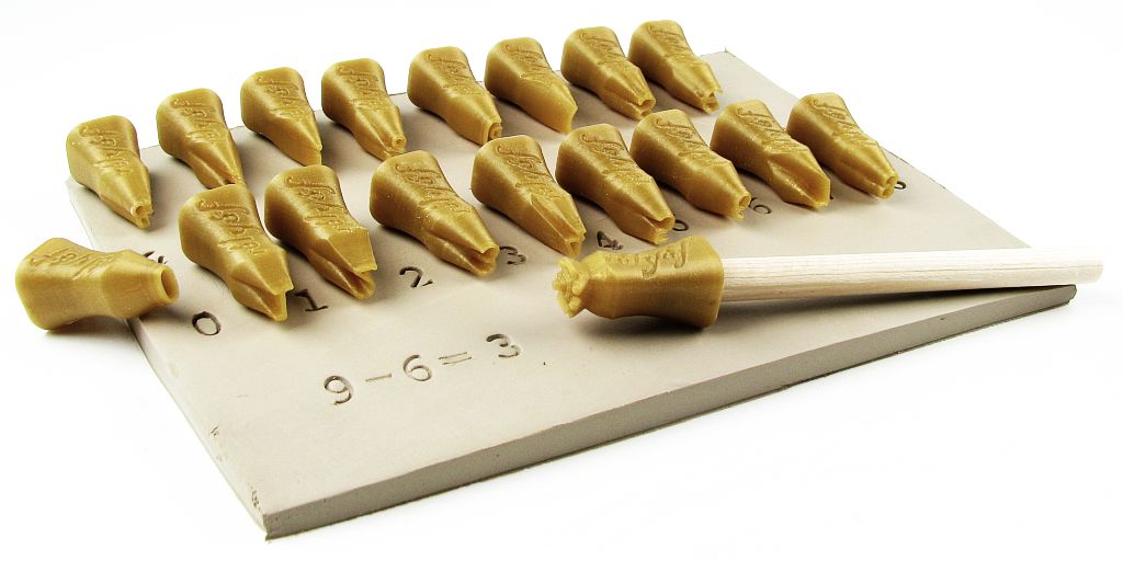 Courier numbers | Clay stamps | Relyef pottery tools – Rélyéf
