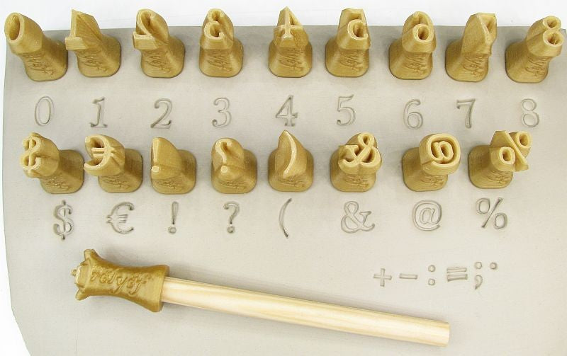 Marion numbers | Clay stamps | Relyef pottery tools – Rélyéf