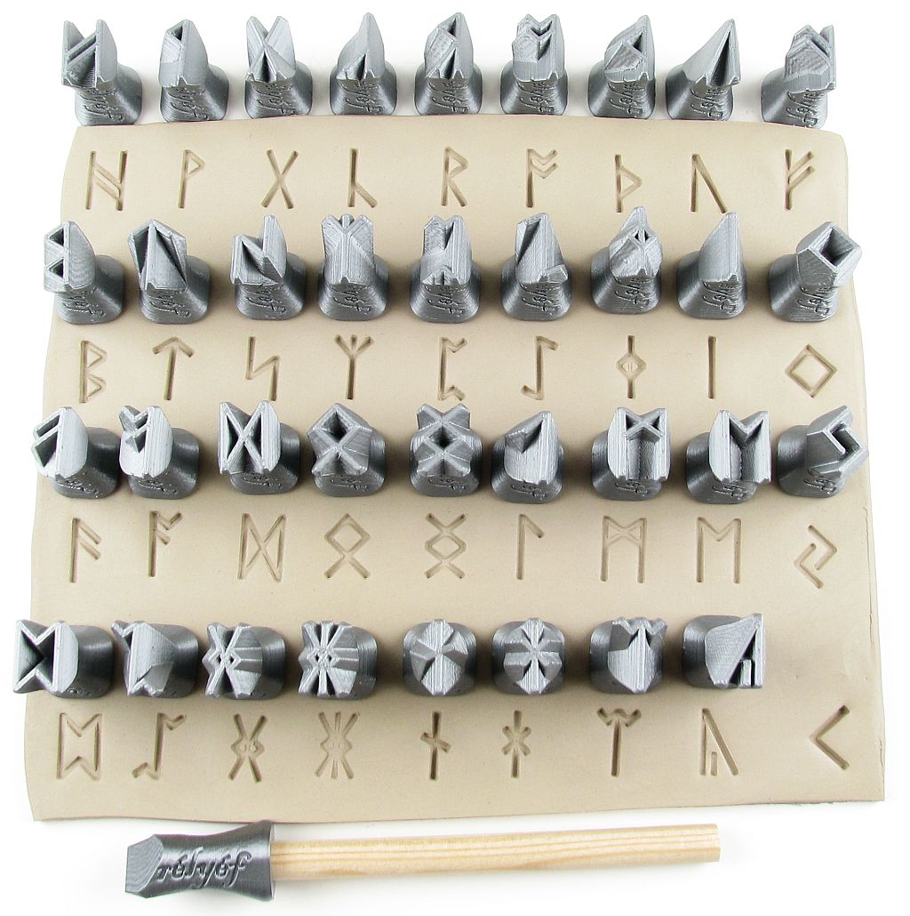 Celtic Runes | Clay stamps | Relyef pottery tools