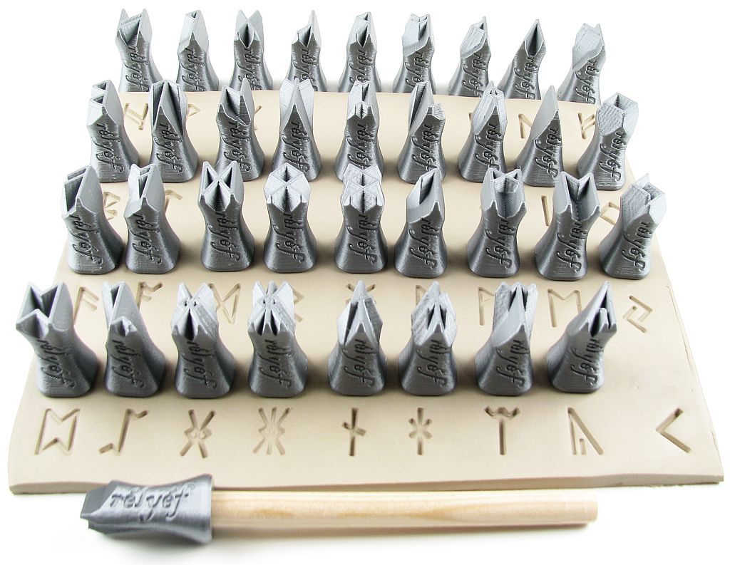 Celtic Runes | Clay stamps | Relyef pottery tools