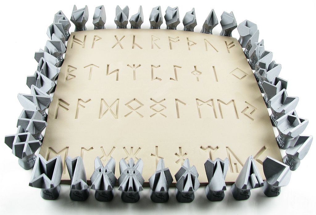 Celtic Runes | Clay stamps | Relyef pottery tools