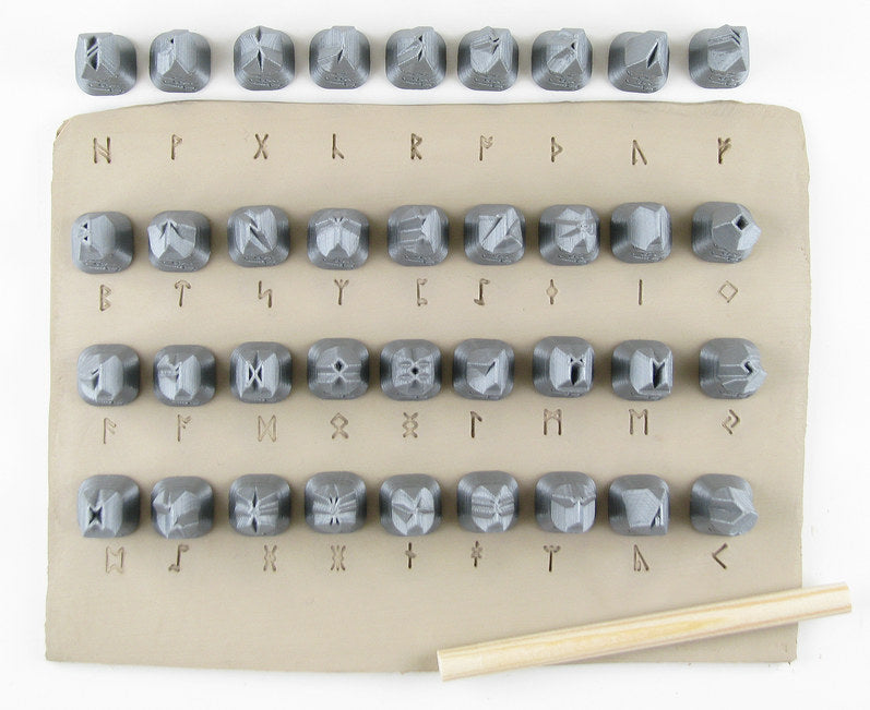 Celtic Runes | Clay stamps | Relyef pottery tools
