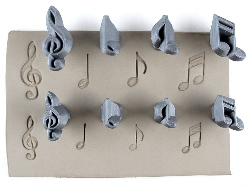 Music Symbols | Clay stamps | Relyef pottery tools