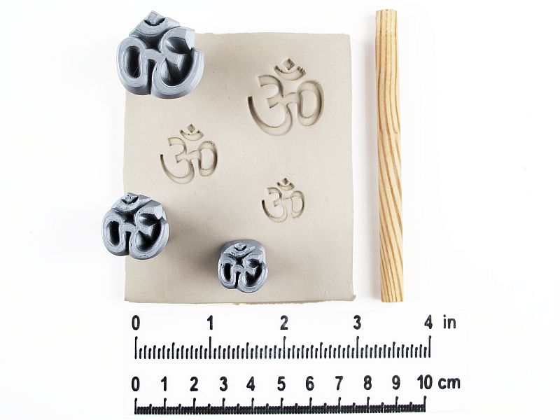 Om symbol stamps | Clay stamps | Relyef pottery tools – Rélyéf