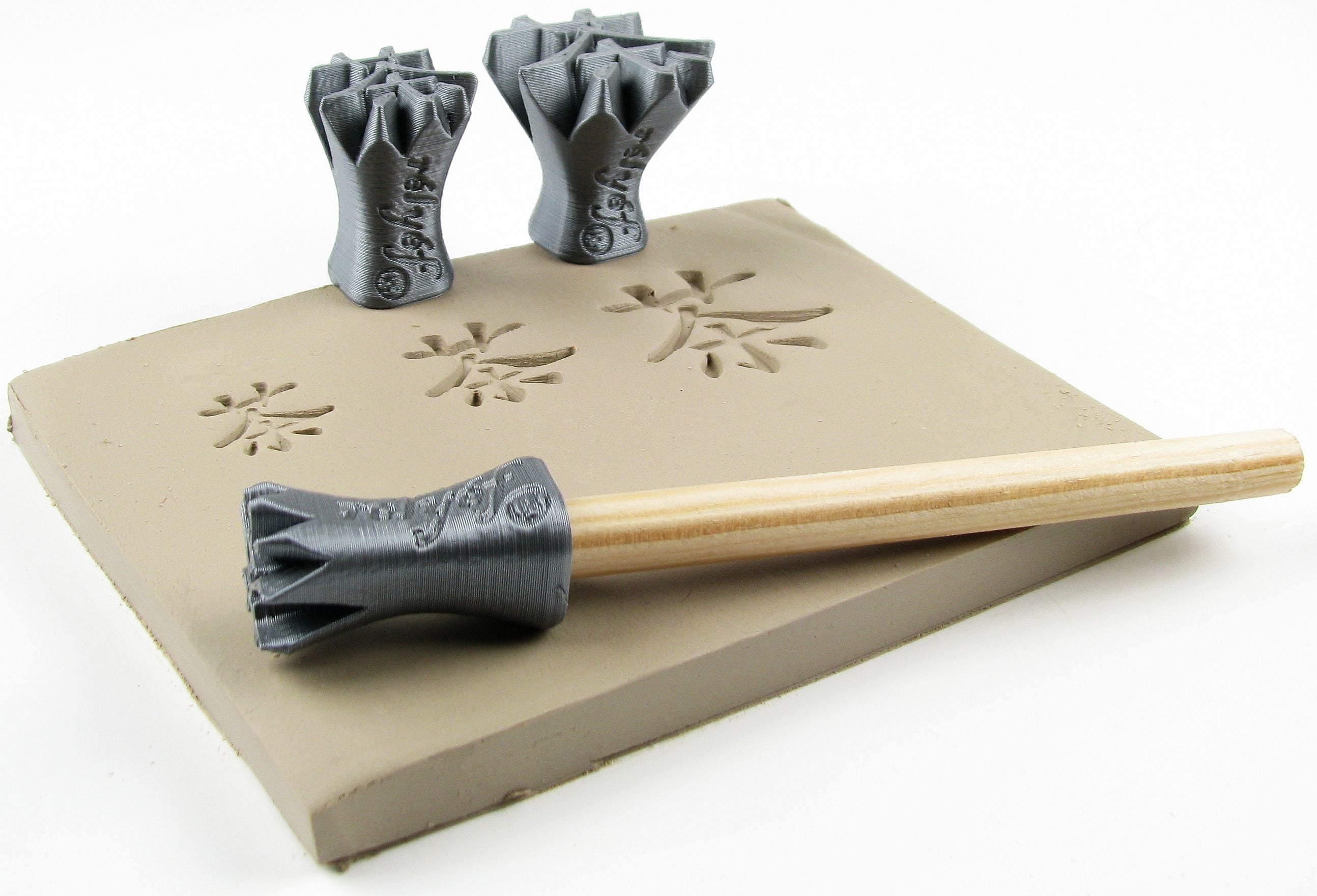 Chinese Character for Tea | Clay stamps | Relyef pottery tools